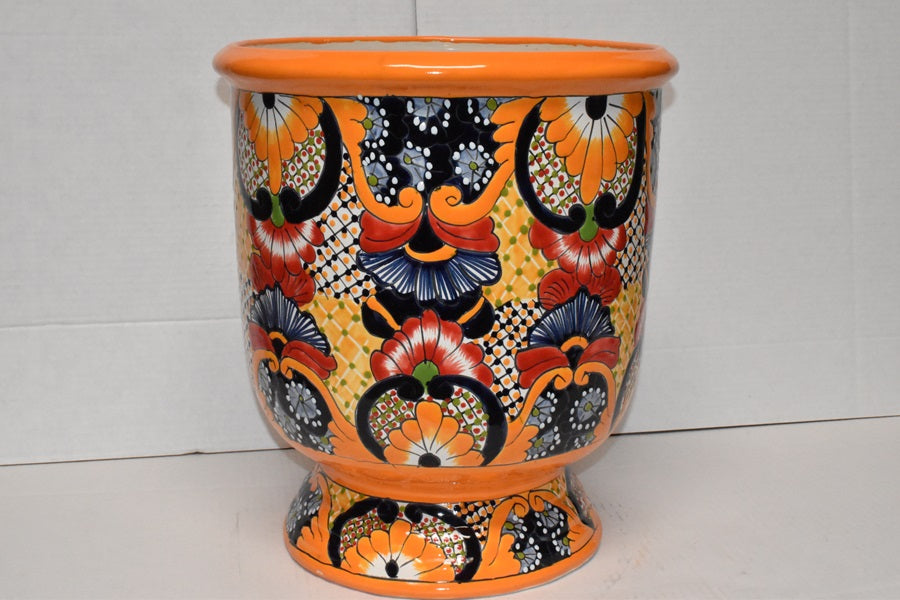 COLLECTION TALL TALAVERA PLANTER CUPS – Sol de Mexico Imports