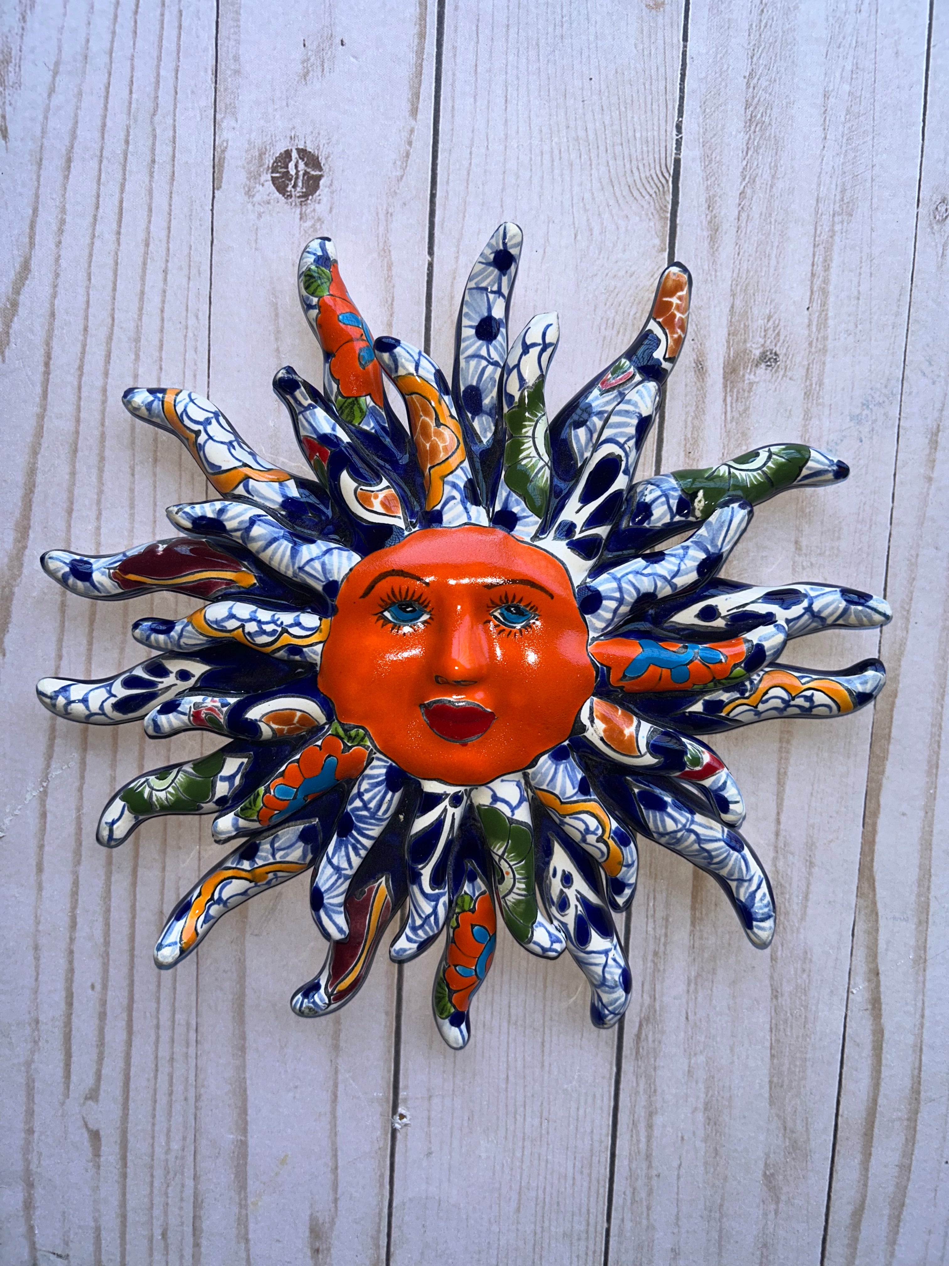 Glowing Wall Talavera Suns – Sol de Mexico Imports