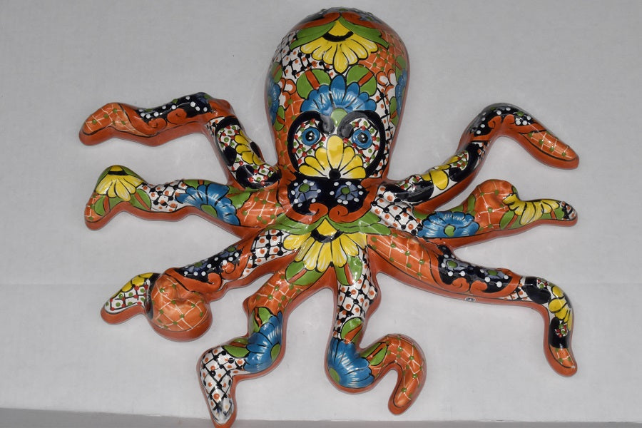 Wall Hanging Octopus Talavera Collection – Sol de Mexico Imports