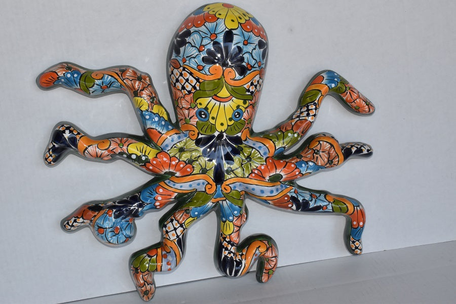 Wall Hanging Octopus Talavera Collection – Sol de Mexico Imports
