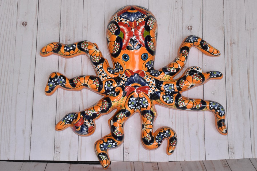 Wall Hanging Octopus Talavera Collection – Sol de Mexico Imports